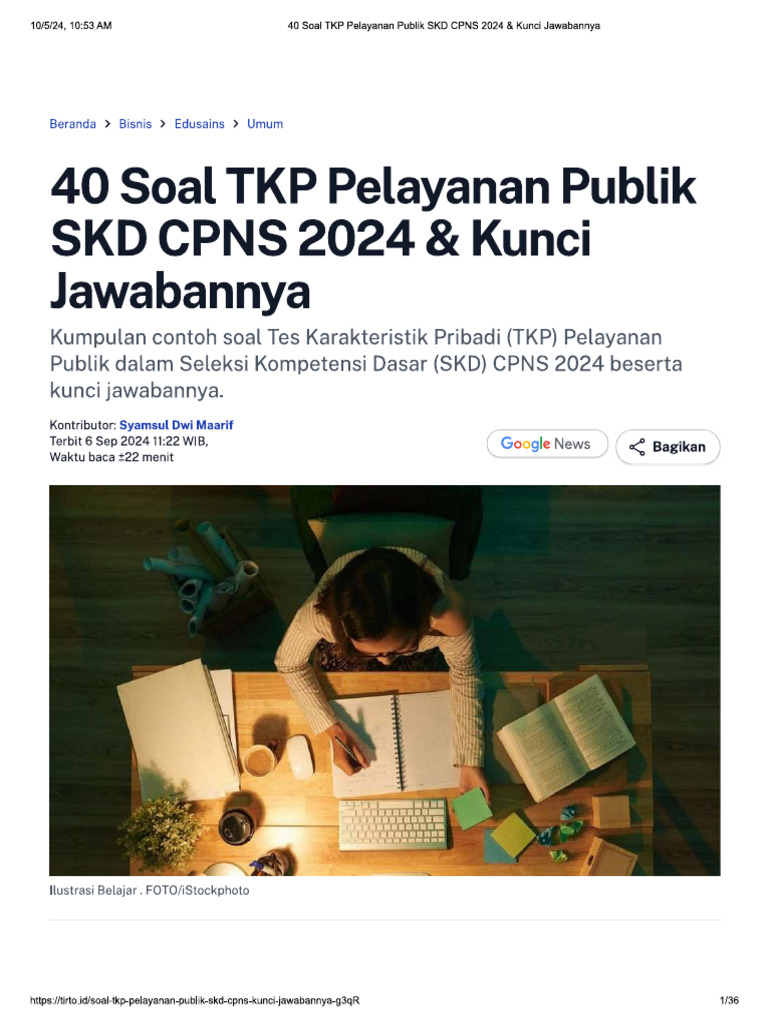 Soal TKP 2 | PDF