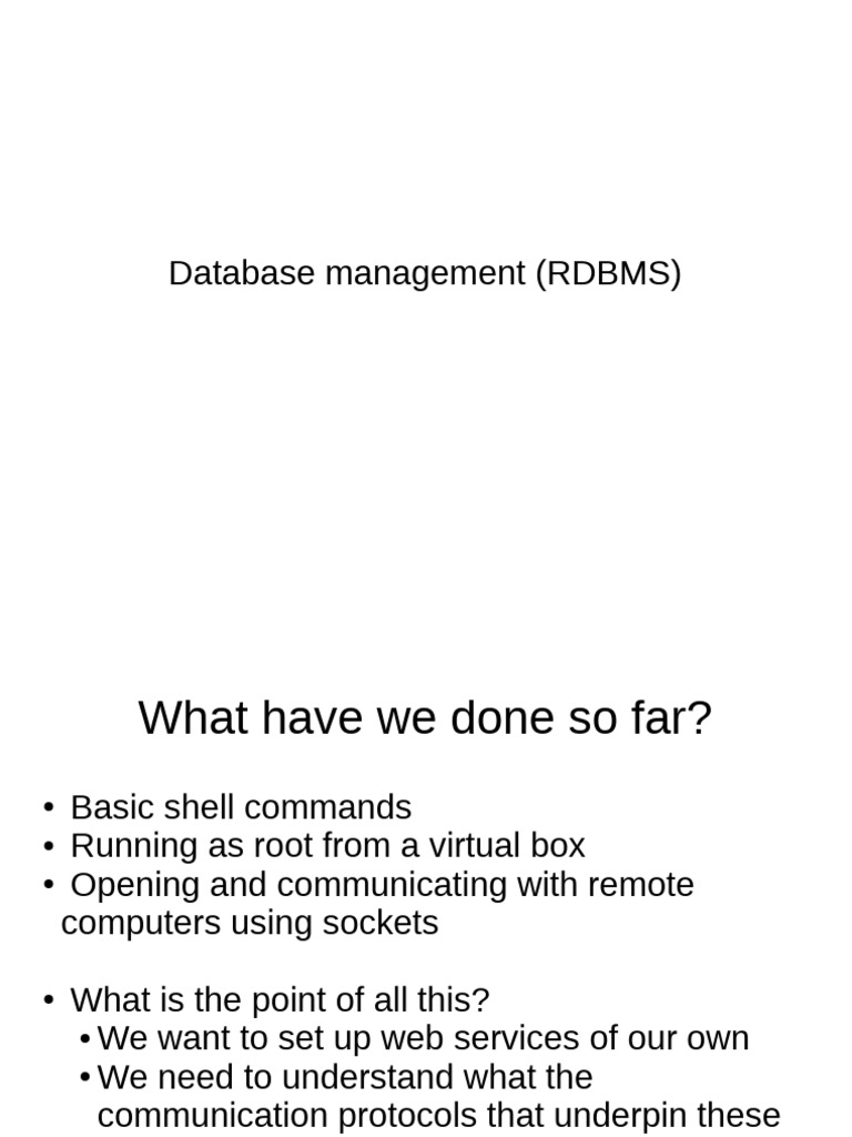 RDBMS | PDF | Databases | Php