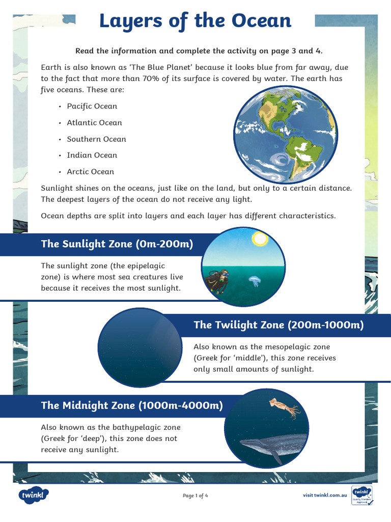 Au SC 1644117245 Layers of The Ocean Activity - Ver - 1 | PDF | Oceans ...