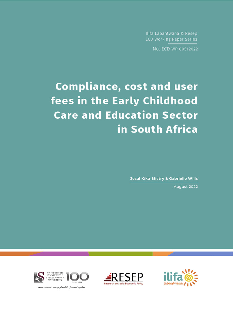 Working Paper Compliance Cost User Fees V06 | PDF | Child Care | Subsidy