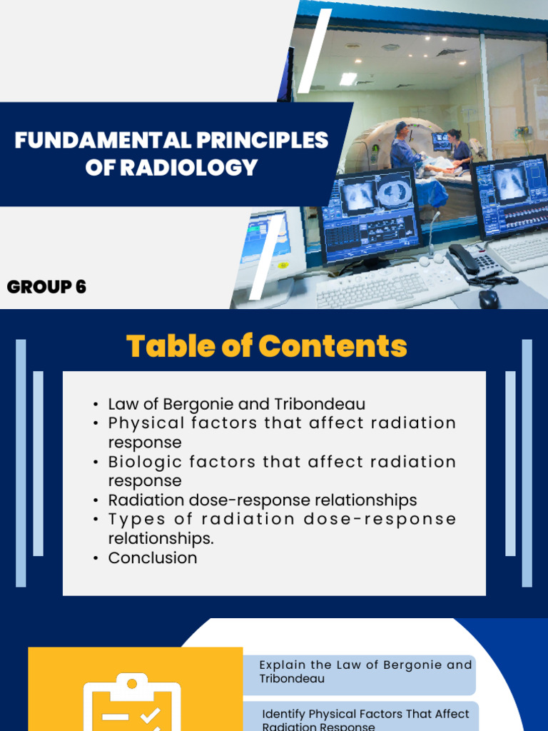 Fundamental Principles of Radiology Group 6 | PDF | Acute Radiation ...