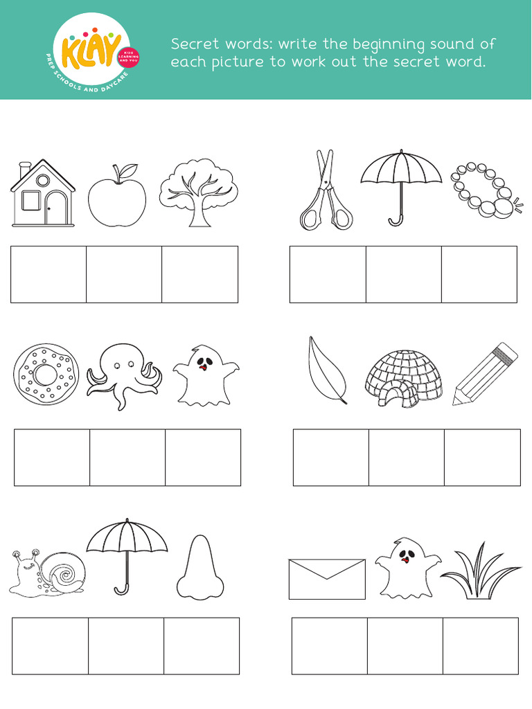 K2 Worksheet Secret Words | PDF
