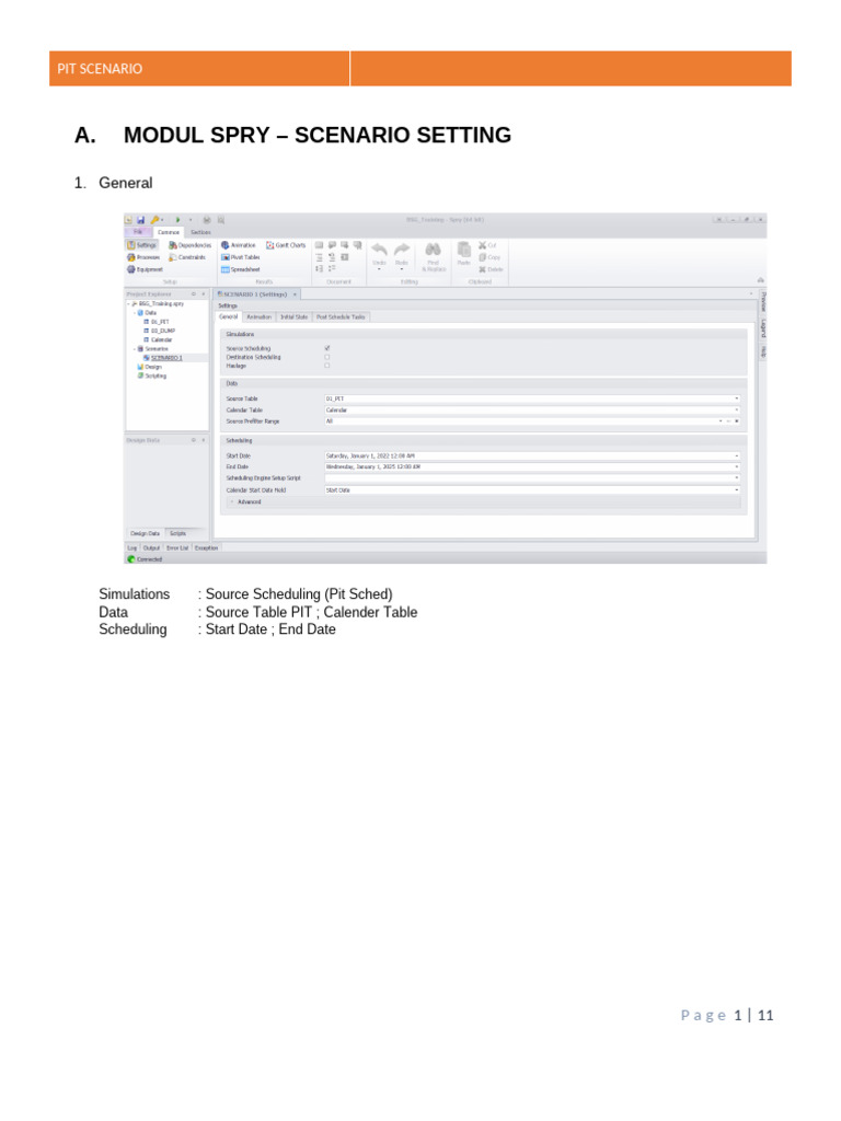 Spry Mine Scheduling Overview | PDF
