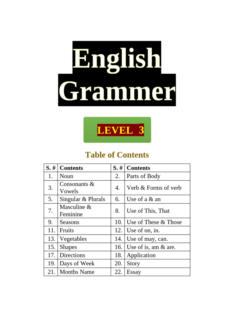 3rd Class Grammer Book | PDF | Grammatical Gender | Grammatical Number