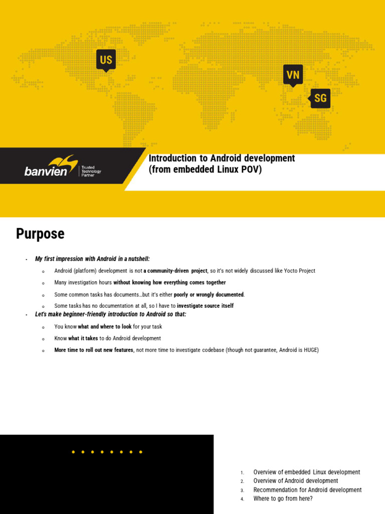 Introduction To Android Development From Embedded Linux | PDF | Android (Operating System) | Linux