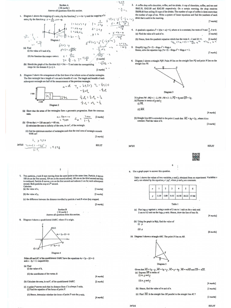 Add Math Paper 2 | PDF
