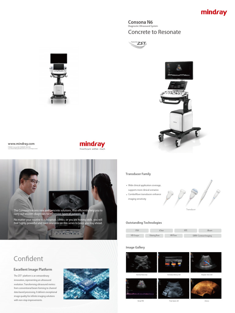 Mindray Consona N6 Ultrasound Overview | PDF | Medical Ultrasound ...