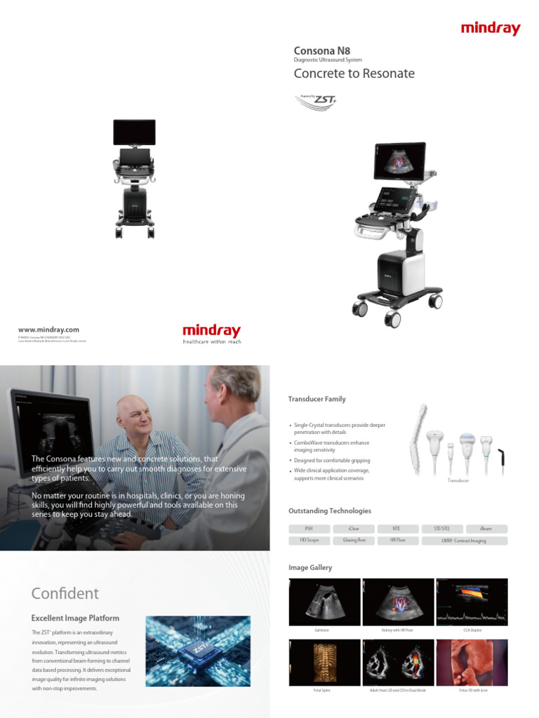 Mindray Consona N8 Ultrasound Overview | PDF | Medical Ultrasound ...