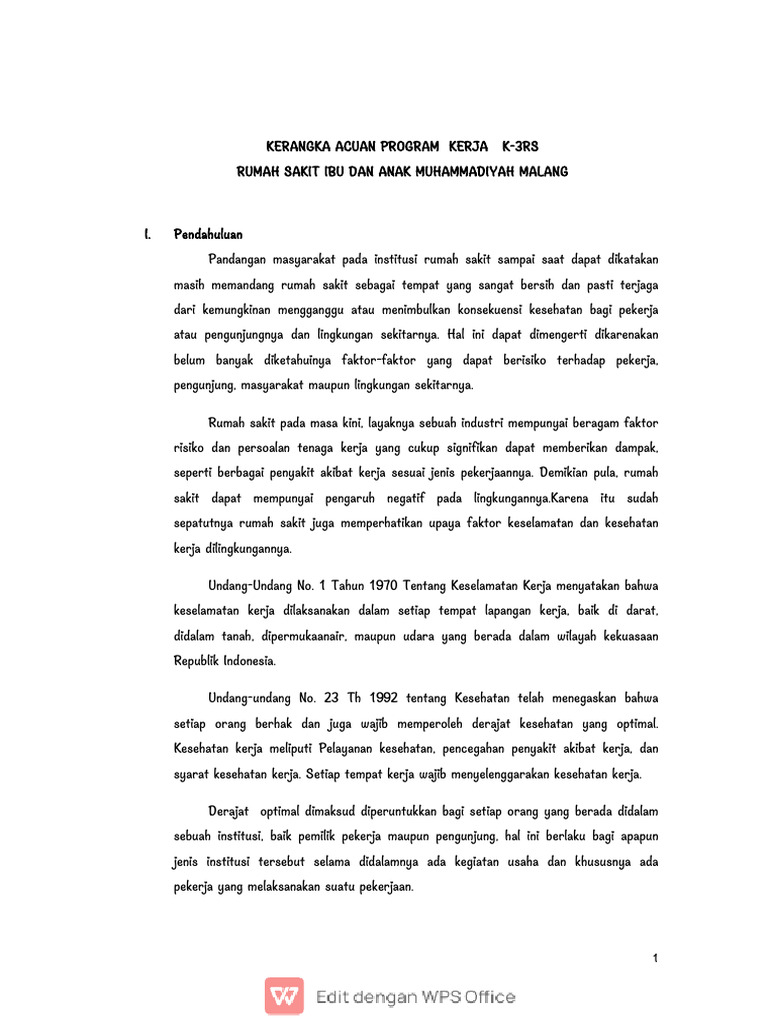 Program Kerja K3RS | PDF | Bisnis | Sains & Matematika
