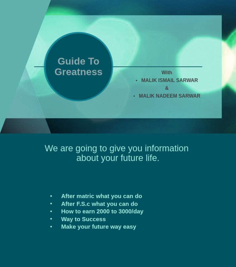 Guide To Greatness | PDF