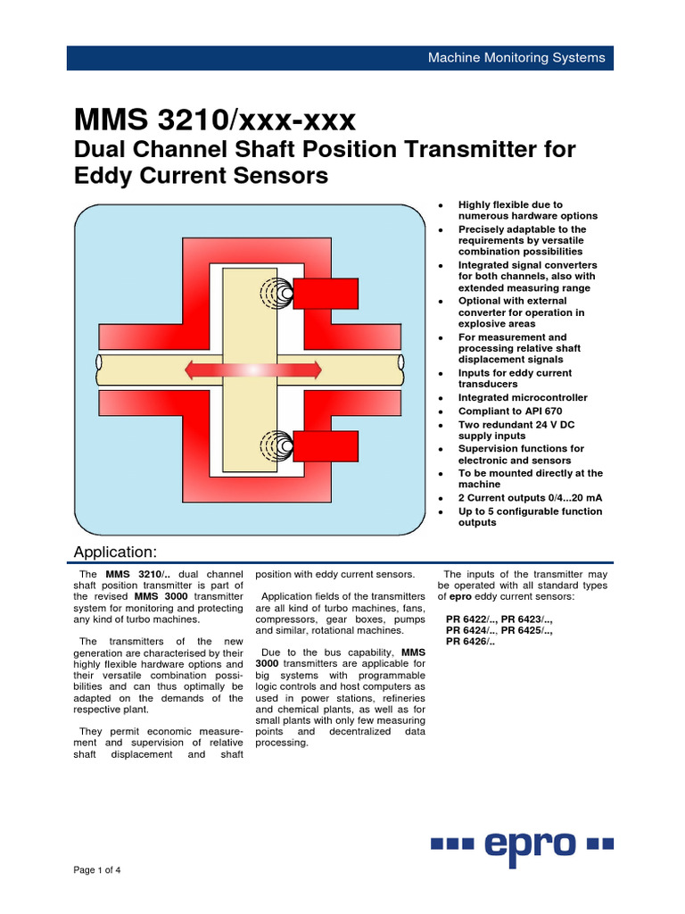 Mms 3210 en Datasheet | PDF | Sensor | Machines
