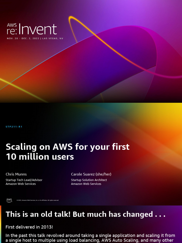 Scaling Apps on AWS for Startups | PDF | Amazon Web Services | Software