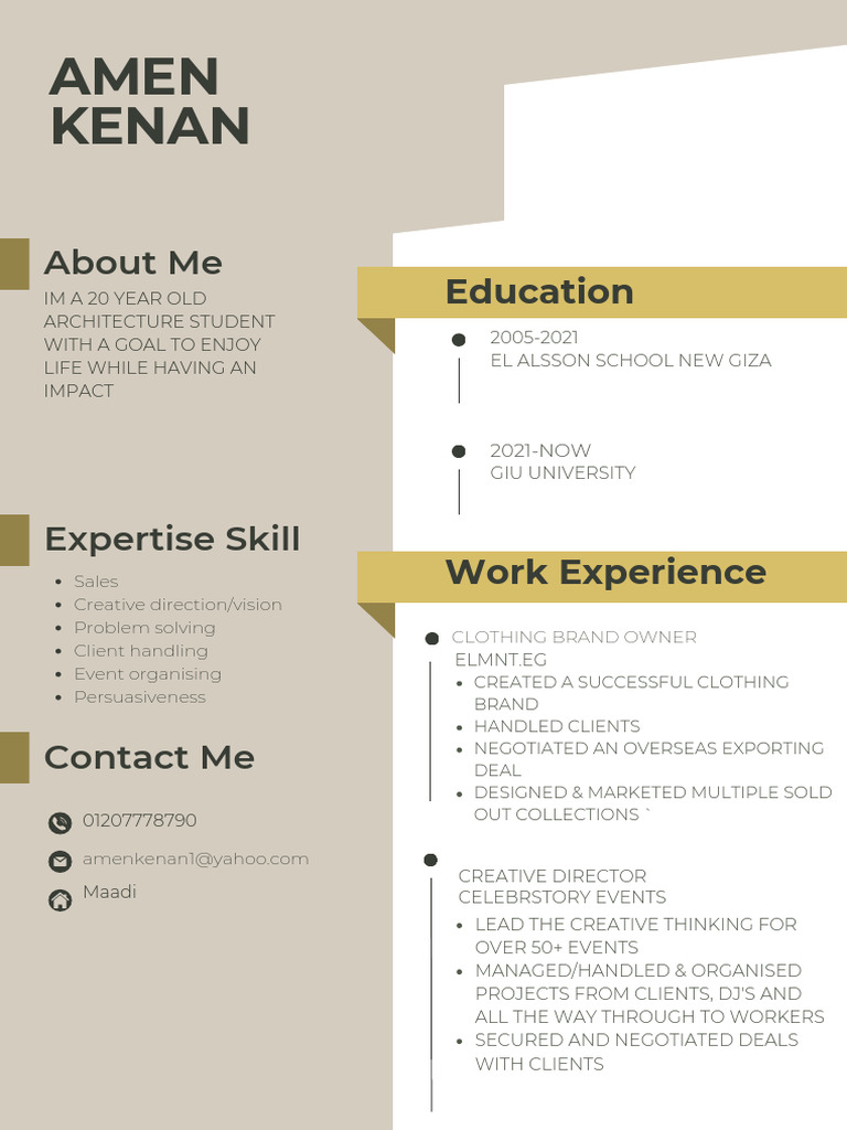 Amen's Resume | PDF