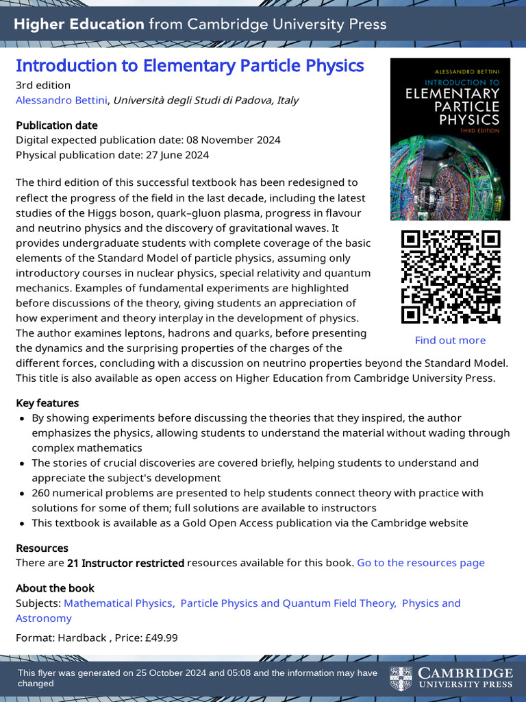 Introduction To Elementary Particle Physics | PDF | Standard Model | Particle Physics