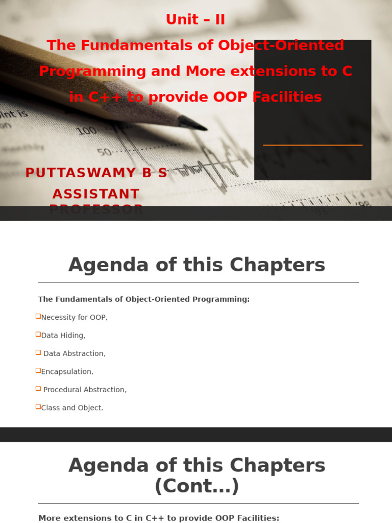 Unit - II Object Oriented Programming | PDF | Programming | Constructor (Object Oriented ...