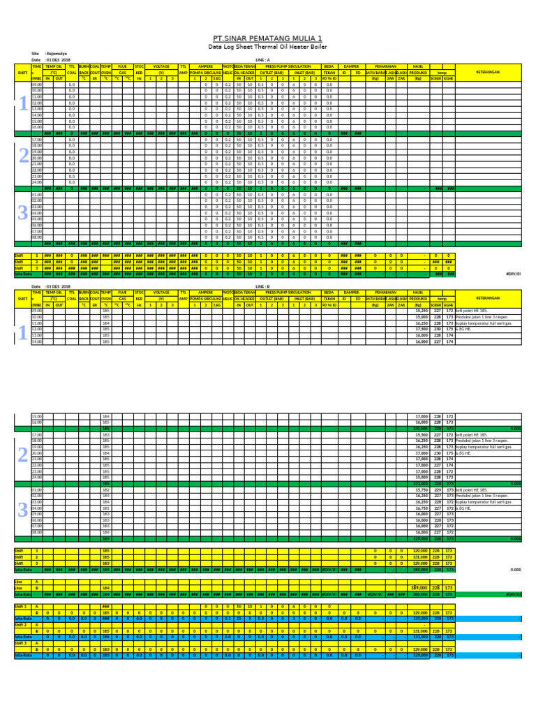 12 Data Log Sheet Des 2019 | PDF | Steam Power | Heat Transfer