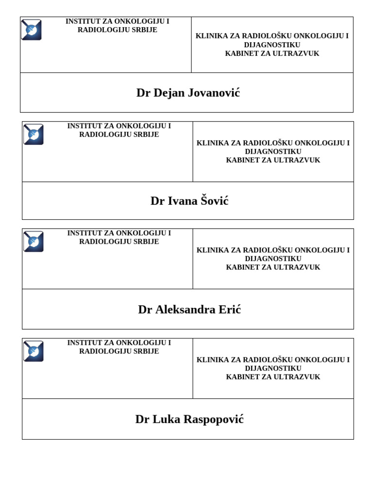 Nalepnice Za Fascikle Lekara | PDF