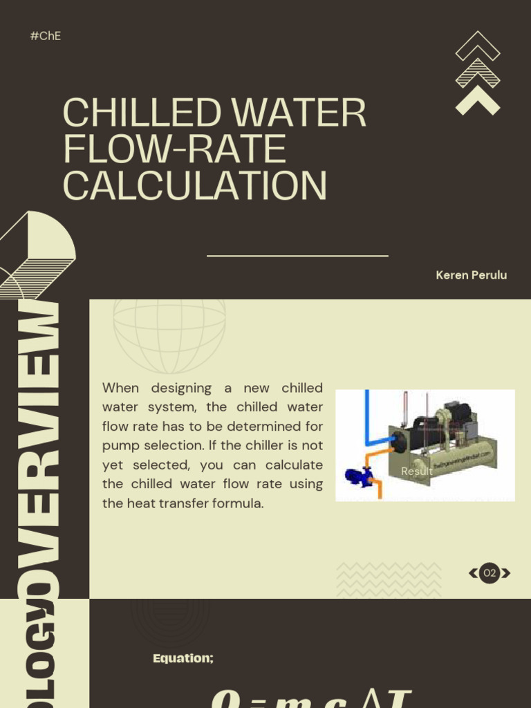 Chilled Water Flow Rate Calculation 1729357850 | PDF