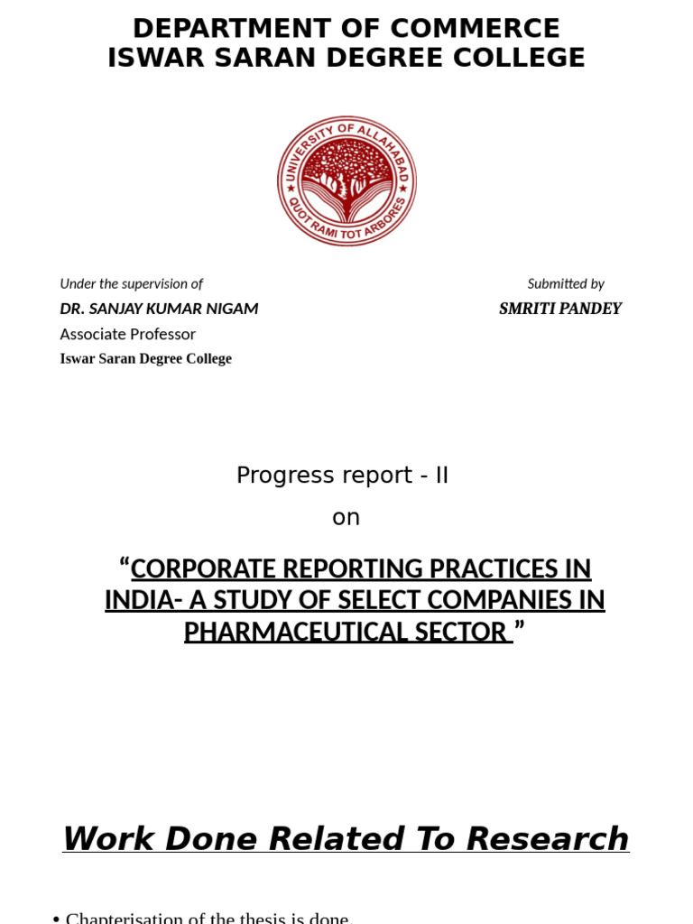 Progress Report Ii Pdf