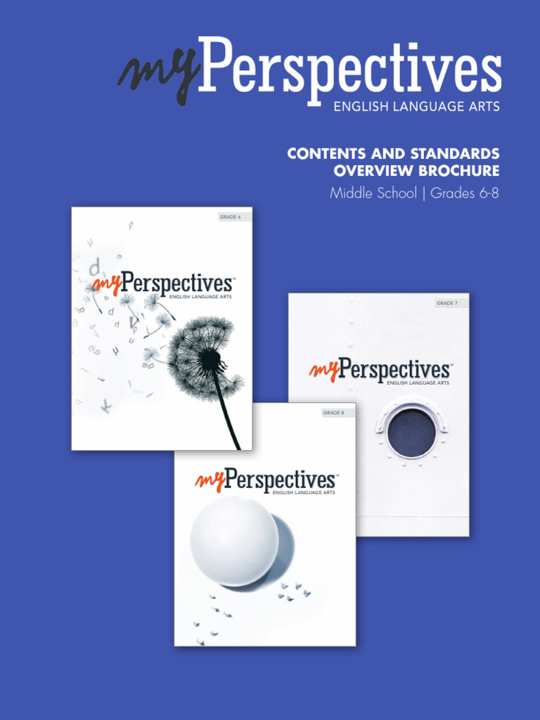My PerspectiveGrades 6-8 MyPersp 6 8 TOC Brochure | PDF | English Studies
