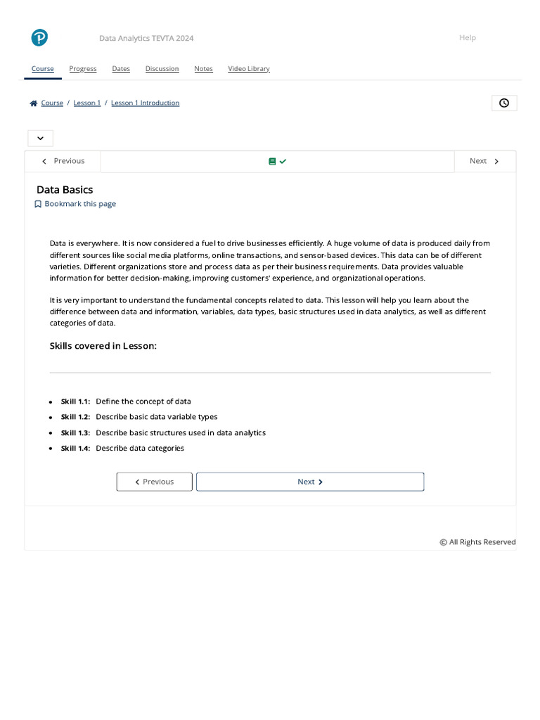 Lesson 1 - Data Analytics TEVTA 2024 - Certiportlearning-Merged | PDF | Programming Language ...
