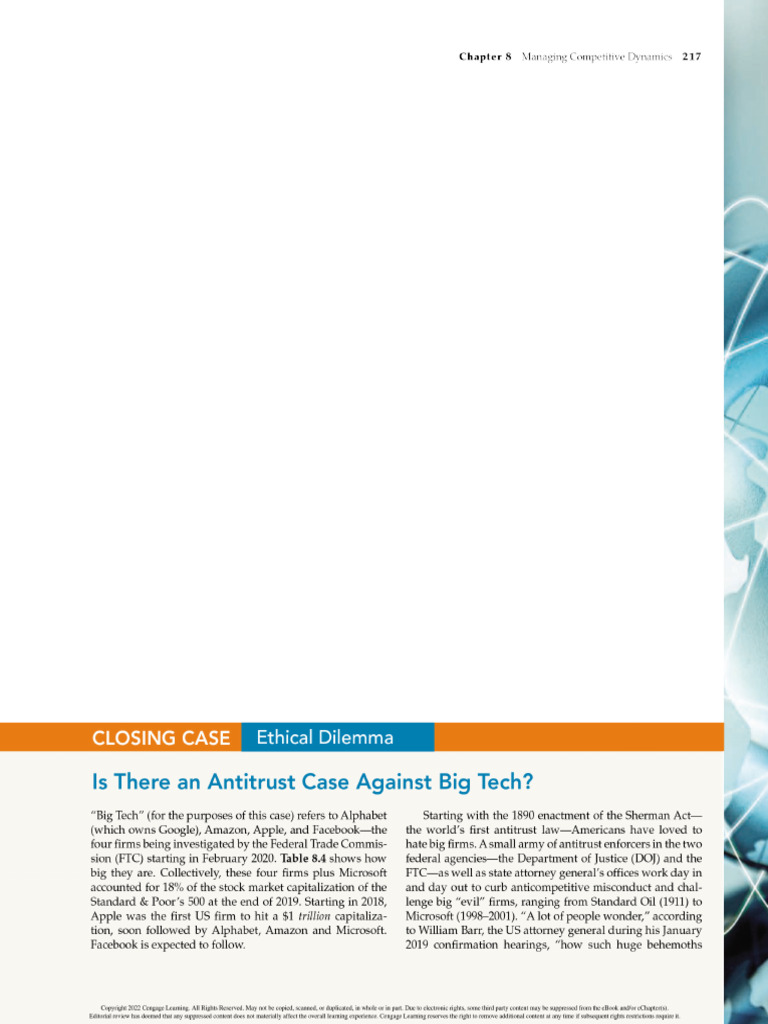 Case 4 - Is There An Antitrust Case Against Big Tech | PDF | Facebook | Competition Law