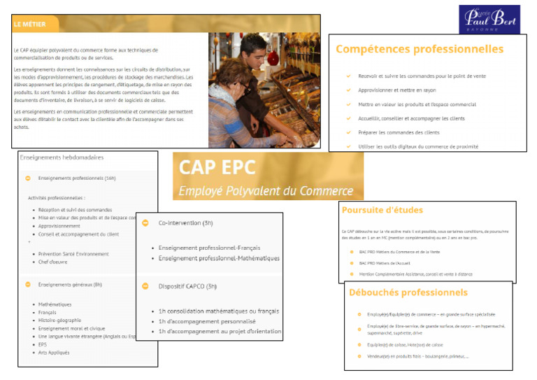 CAP EPC Employé Polyvalent Commerce | PDF