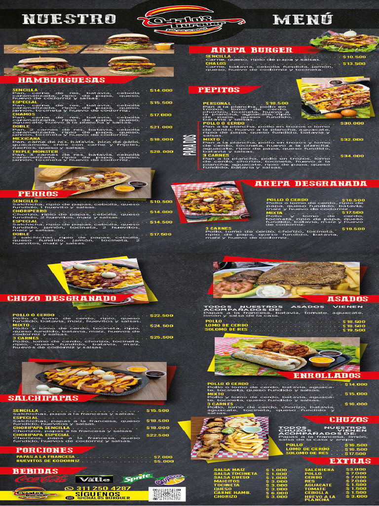 Menu Chalos 2023 - Compressed | PDF