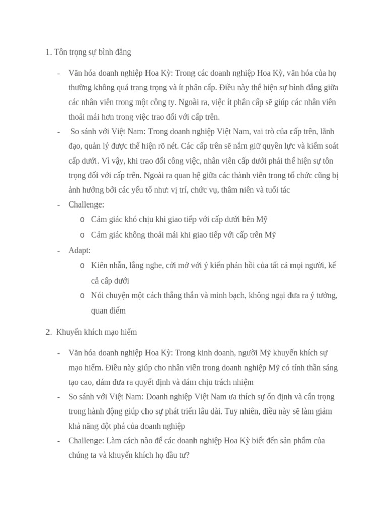 Report Business Organization Vietnamese Version | PDF