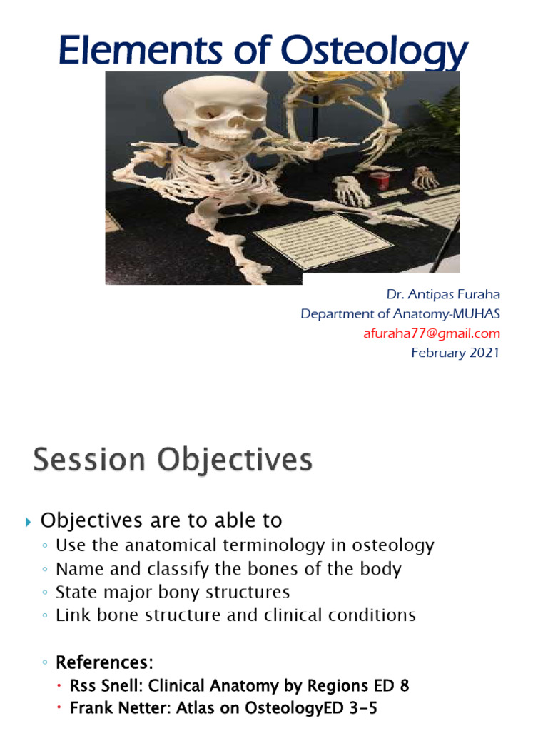 Elements of Osteology | PDF | Bone | Musculoskeletal System