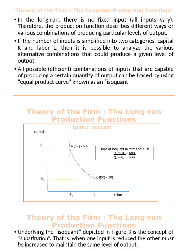 Long-run Production Functions Explained | PDF | Production Function | Economies