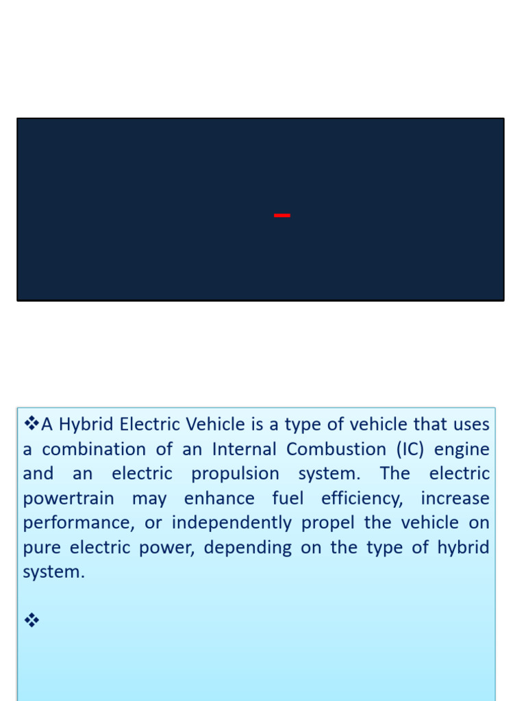 Fev Unit Iii PDF | PDF | Hybrid Vehicle | Electric Vehicle