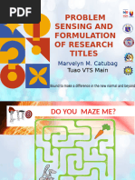 Sample Descriptive Research Title | PDF | Career & Growth