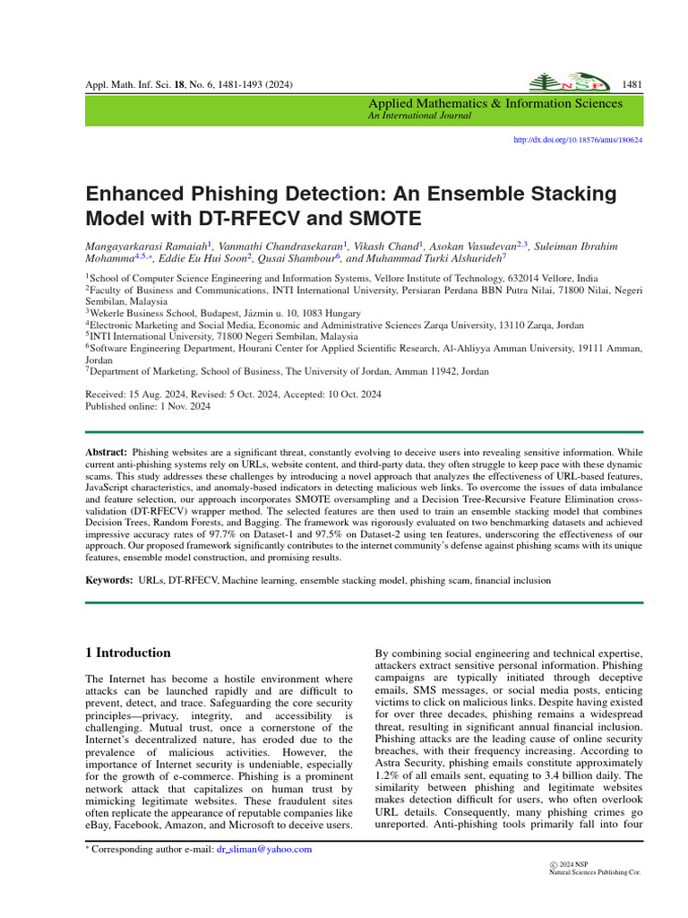 Phishing | PDF | Machine Learning | Phishing