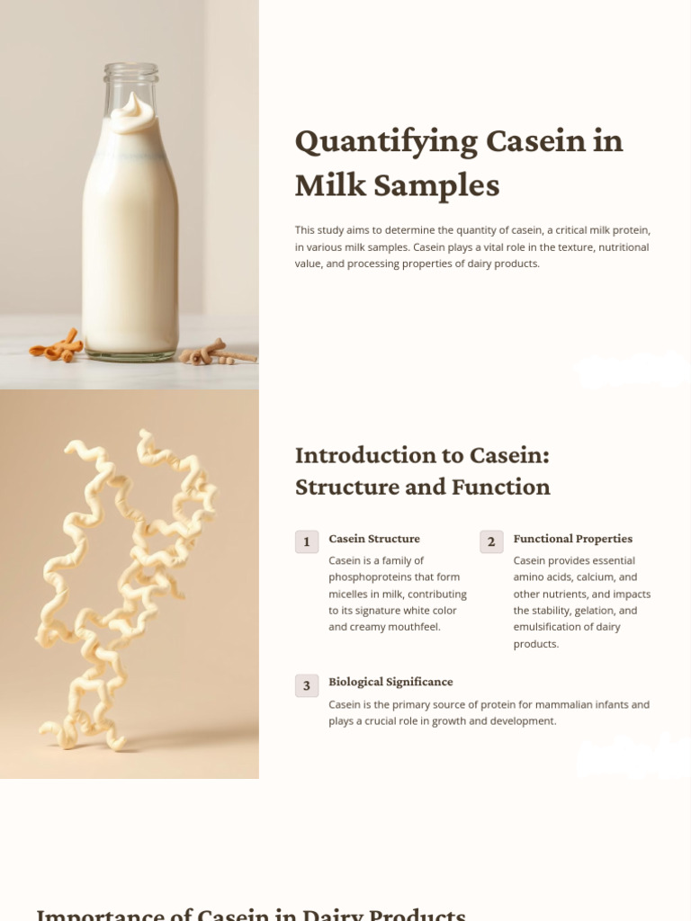Quantifying-Casein-in-Milk-Samples 1 | PDF | Milk | Dairy Products