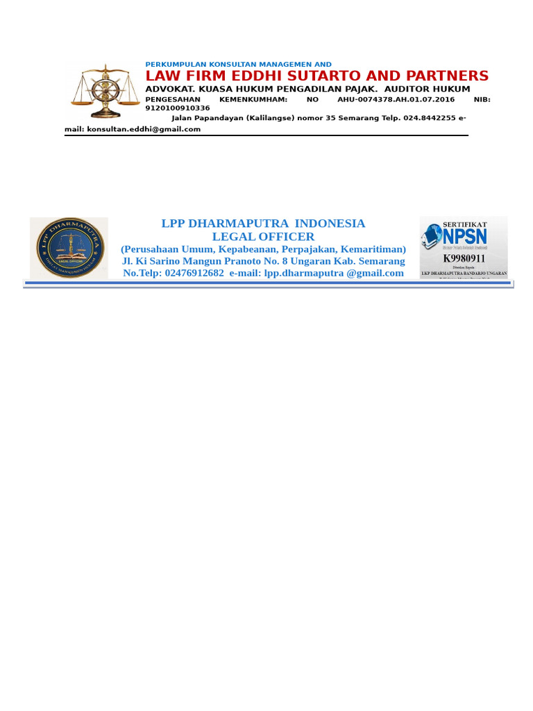 KOP Surat KHE-LPP | PDF