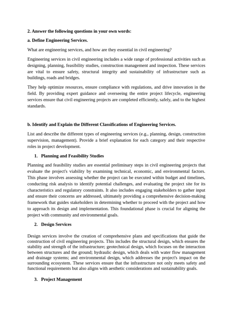 Assignment2 Item2 | PDF | Feasibility Study | Civil Engineering