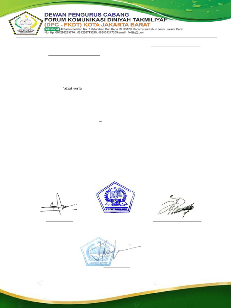 Surat Permohonan Dewan Juri | PDF