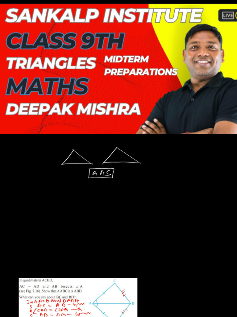 Class 9th Triangles PDF | PDF