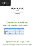 Operadores Logicos, Relacionales y Aritmeticos | PDF | Operador ...