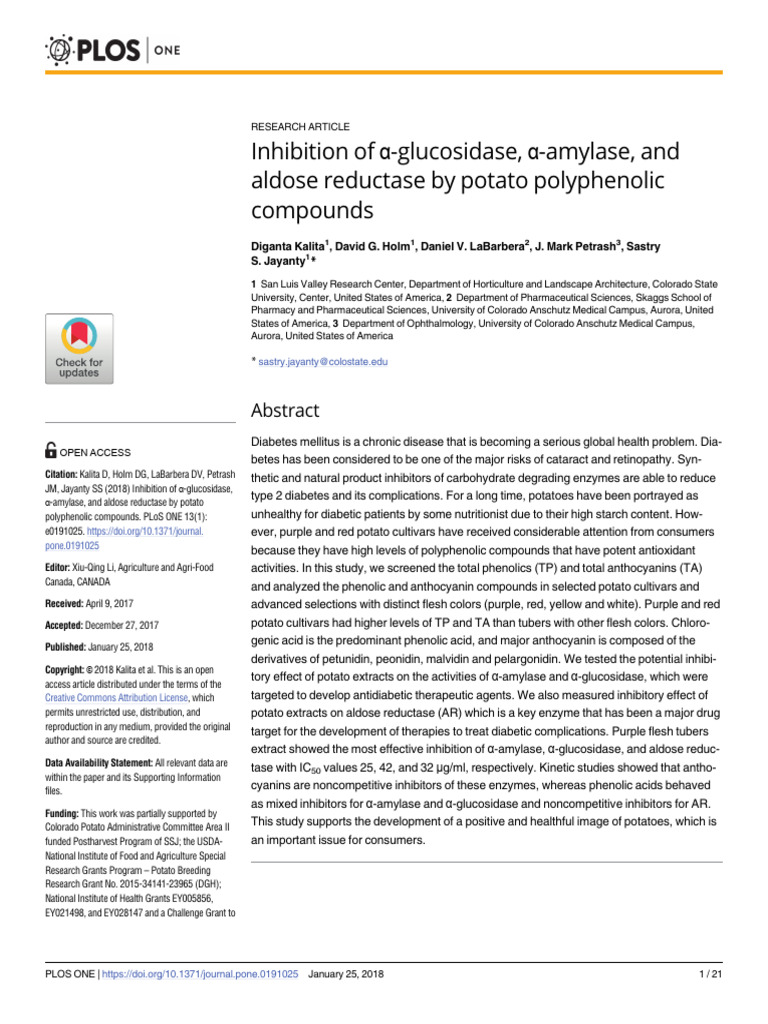 Amylase Inhibition | PDF | Enzyme Inhibitor | Glucose