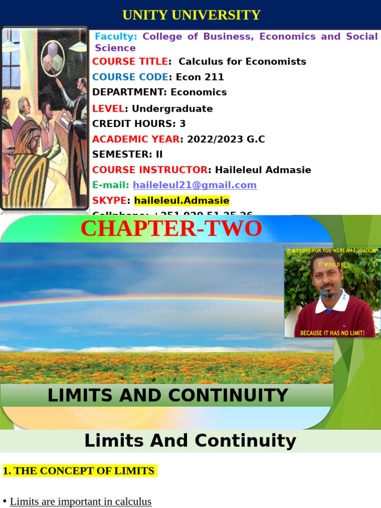 Cha-2-Limit and Continiuty | PDF | Continuous Function | Function (Mathematics)