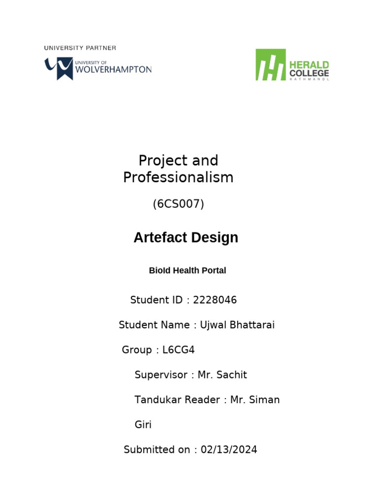Artifact Design | PDF | Login | Password
