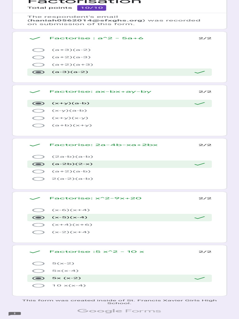 Factorisation 3 | PDF | Science & Mathematics | Computers