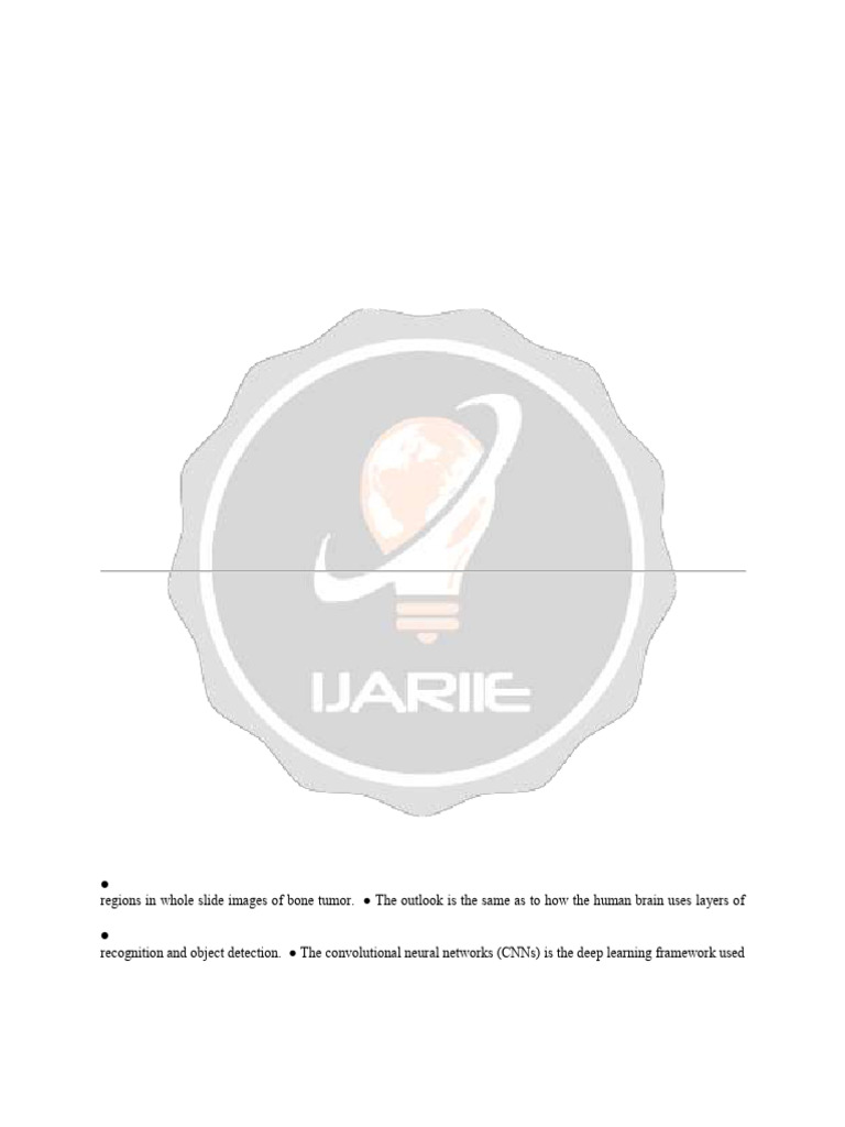 Bone Cancer Detection At Earlier Stage Using Cnn Ijariie13980 Pdf