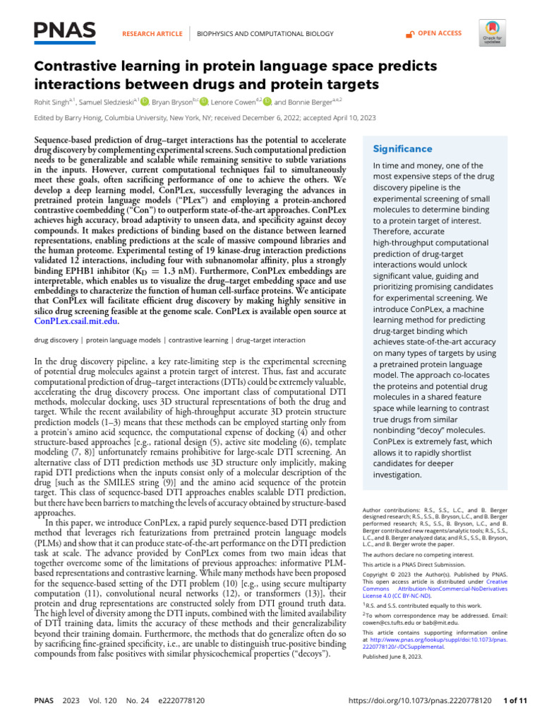 Singh Et Al 2023 Contrastive Learning in Protein Language Space ...