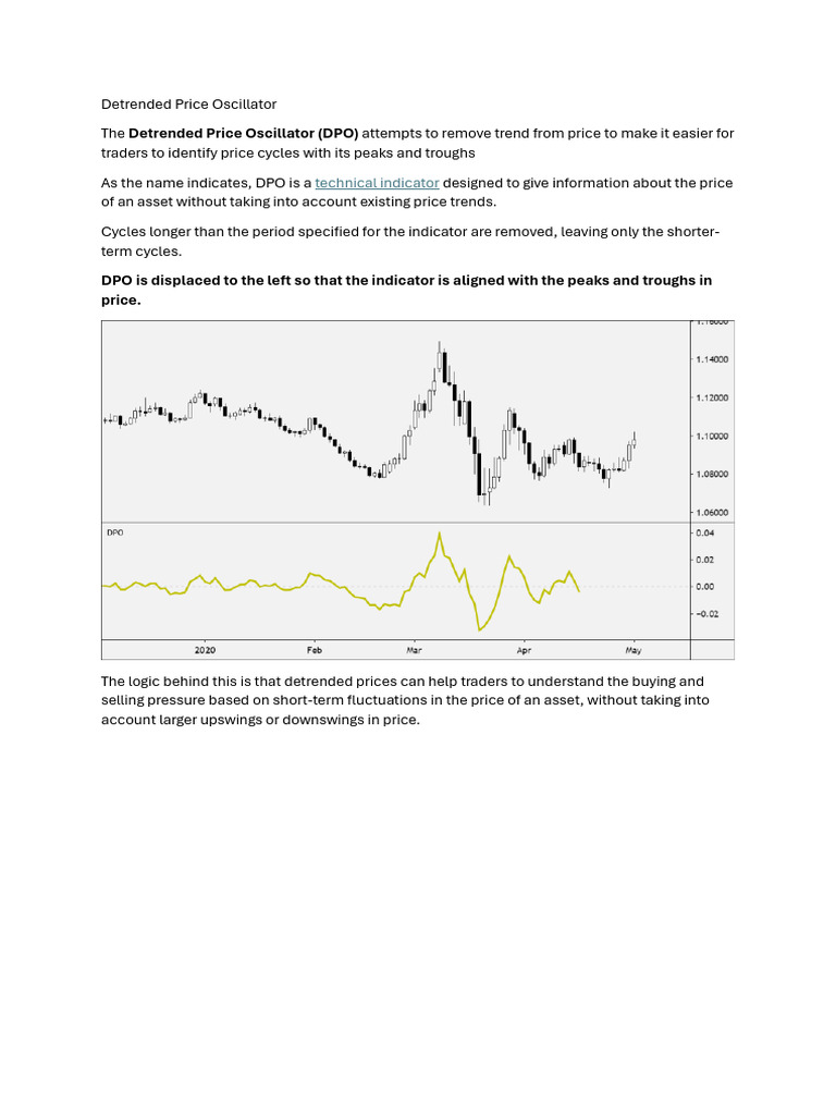 Detrended Price Oscillator Explained | PDF