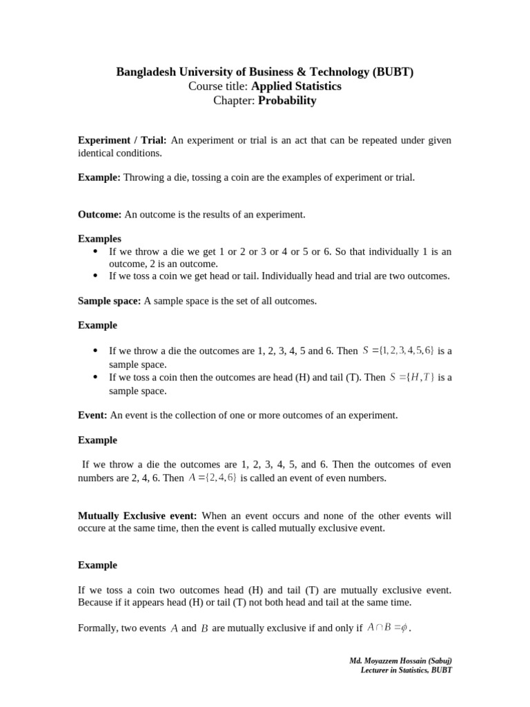 Probability | PDF | Probability | Experiment