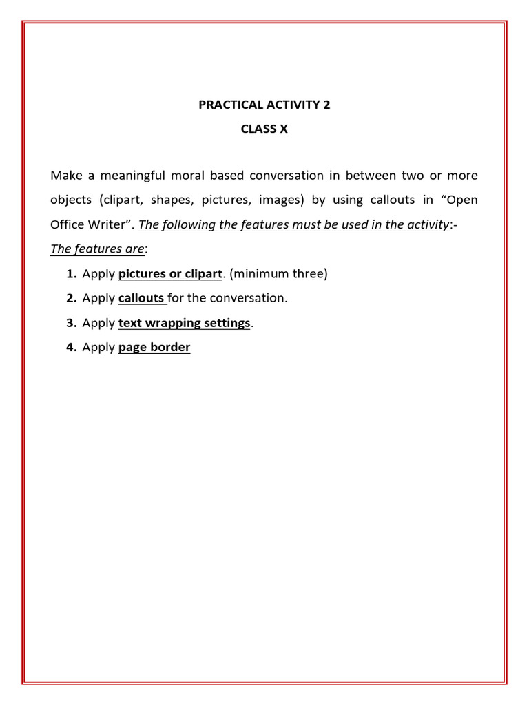 Class X Practical Activity 2 | PDF
