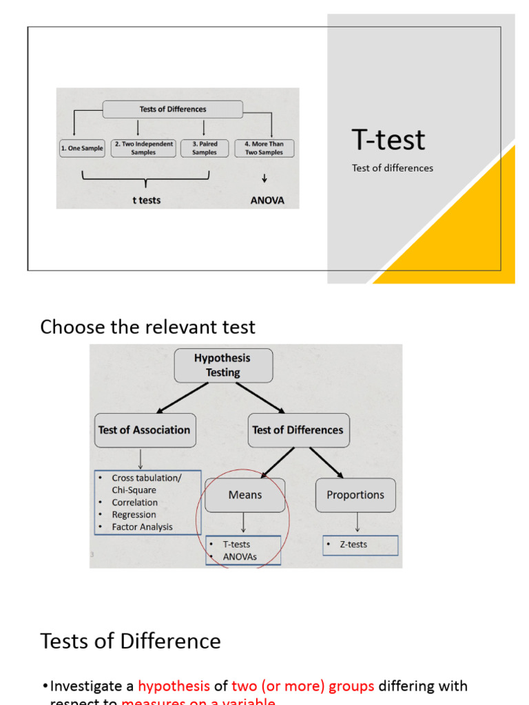 T Test | PDF | Student's T Test | Hypothesis